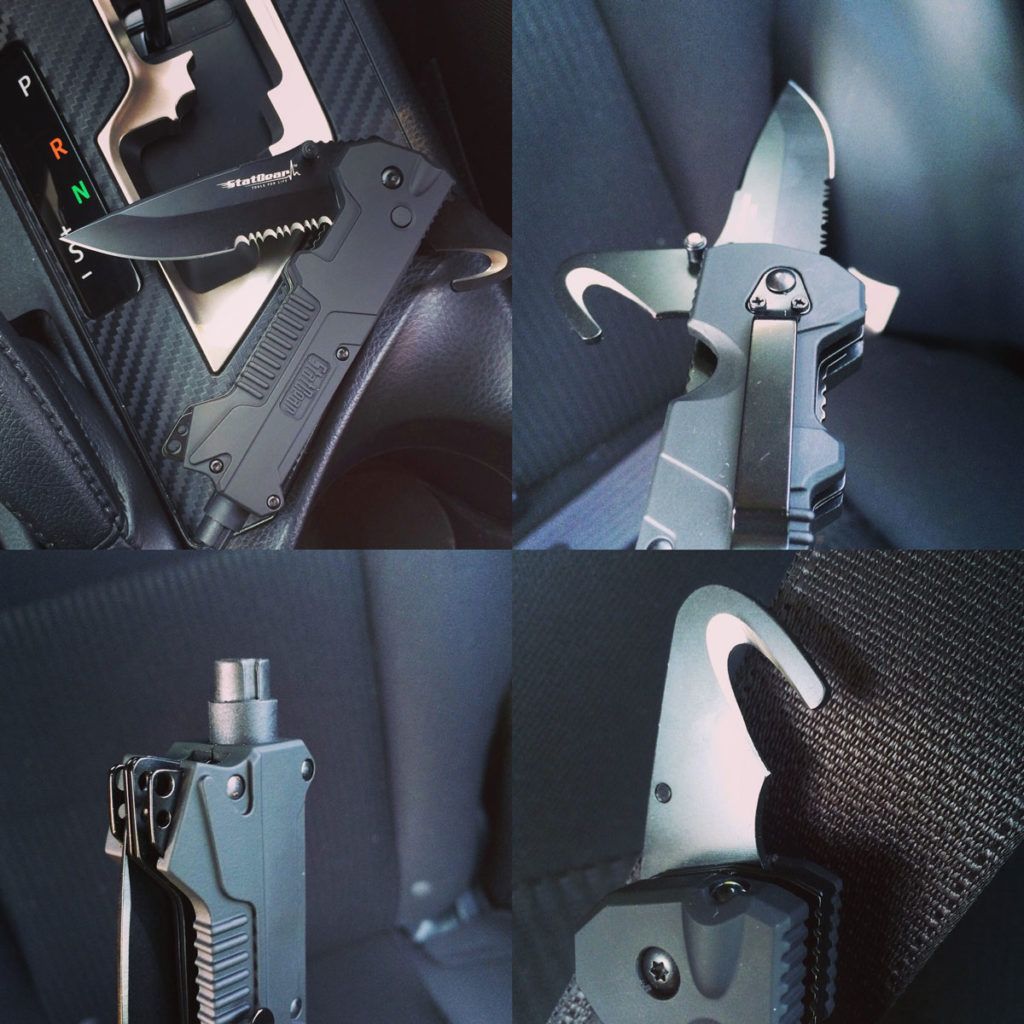 Couteau de Secours StatGear T3 Tactical Rescue Tool - Fire Island ...